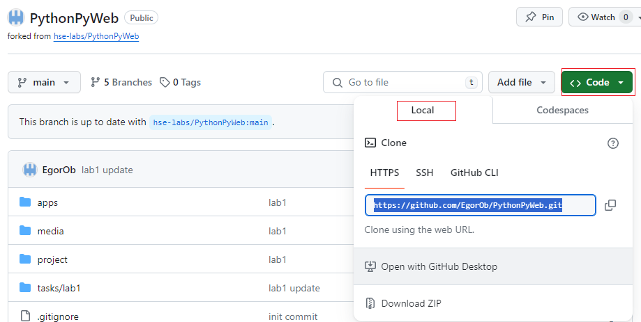 Github Hse Labspythonpyweb Практика по модулю Разработка Web приложений на языке Python 1019